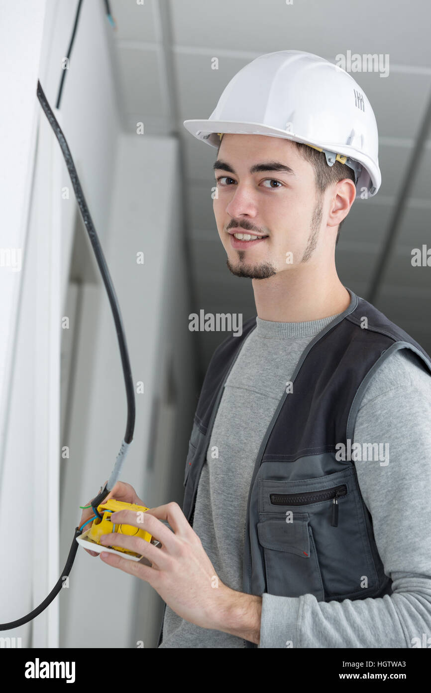 Young tradesman hi-res stock photography and images - Alamy