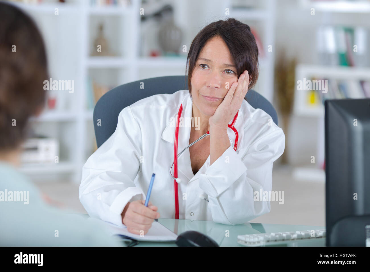 the bored doctor Stock Photo - Alamy