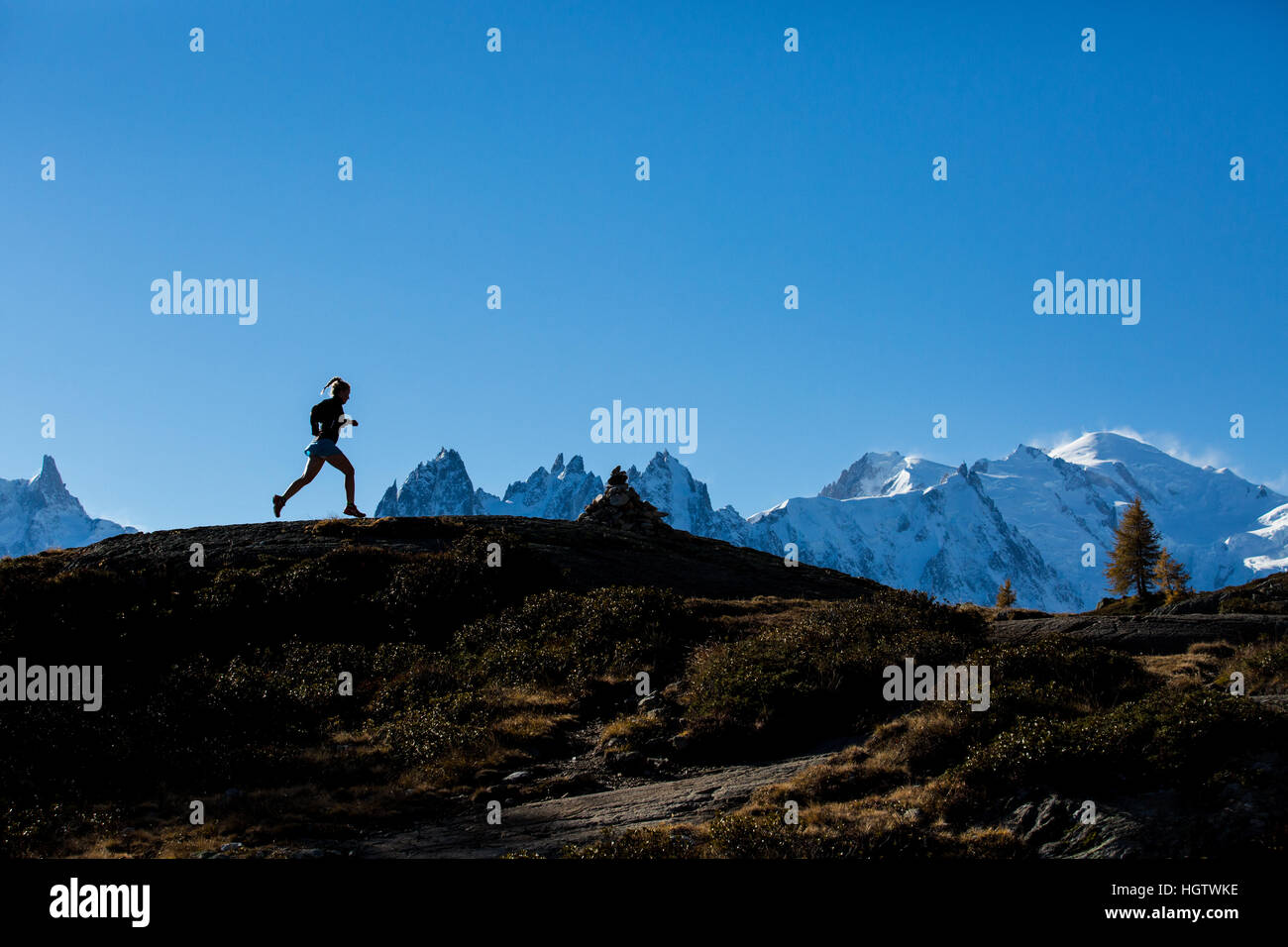 Trail Running, Chamonix, France Stock Photo - Alamy