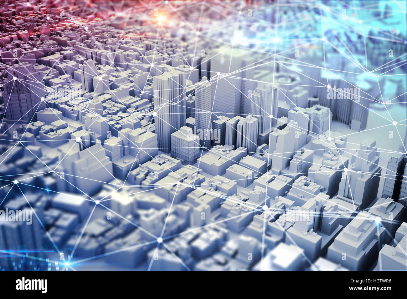 Futuristic media network technology hi-res stock photography and images ...