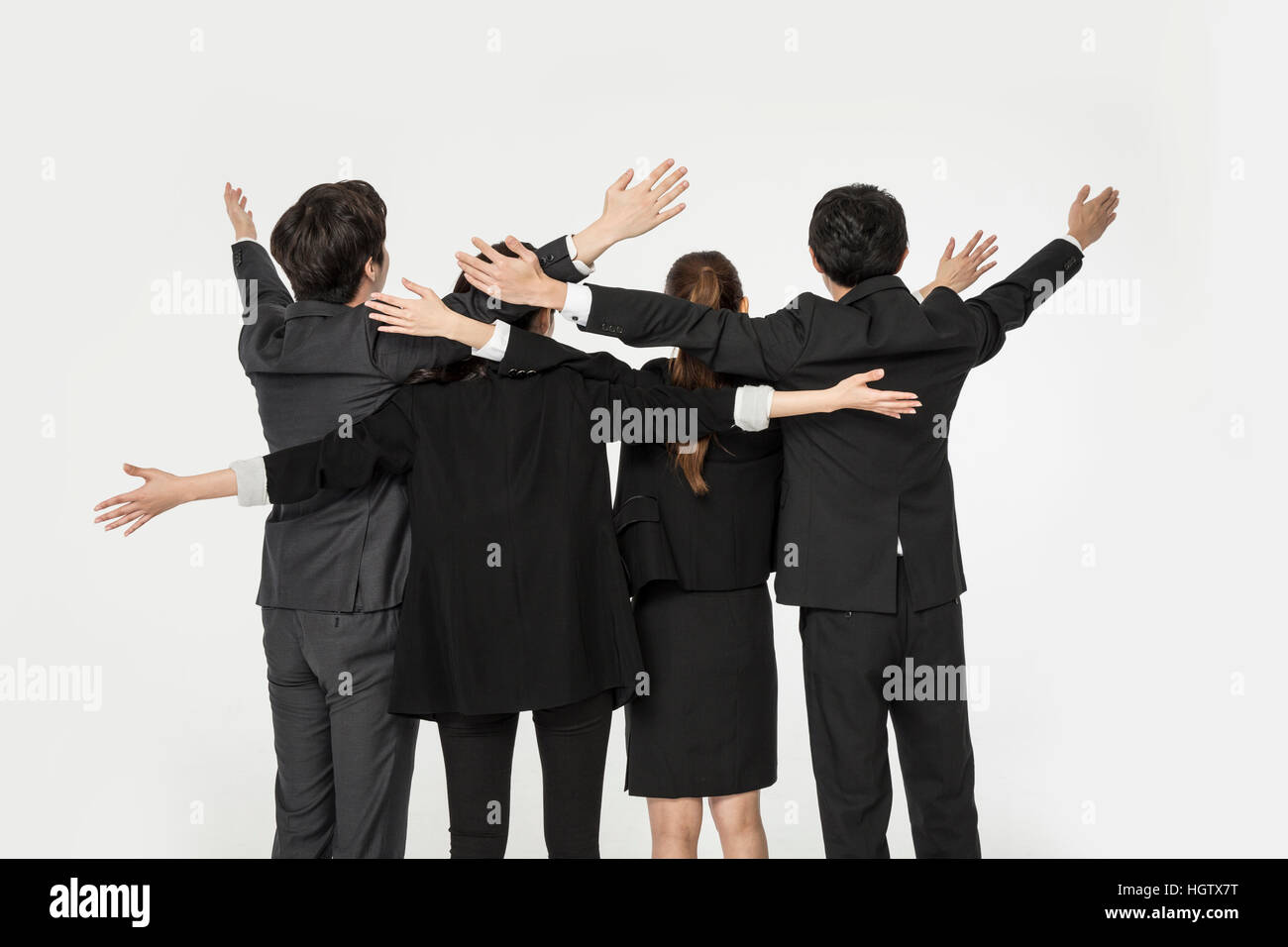 Business people cheering hi-res stock photography and images - Alamy