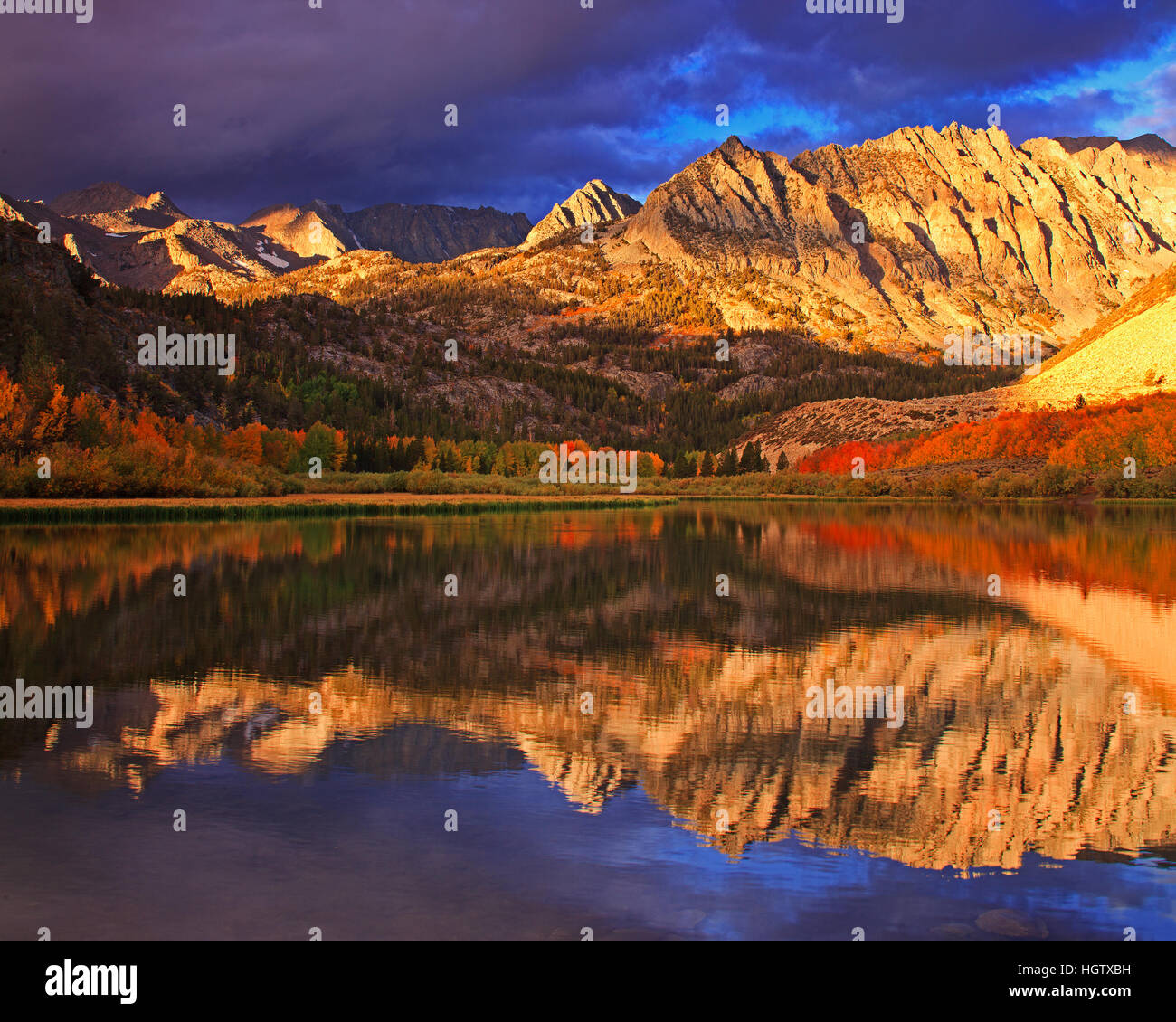North Lake Reflection Stock Photo - Alamy