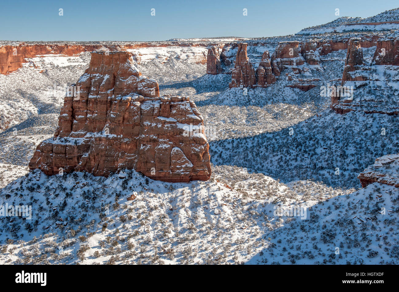 Independence Monument in the Colorado National Monument. It is a ...