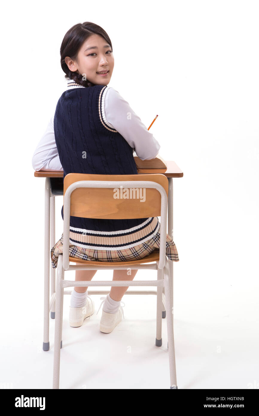Girl Looking Back Side