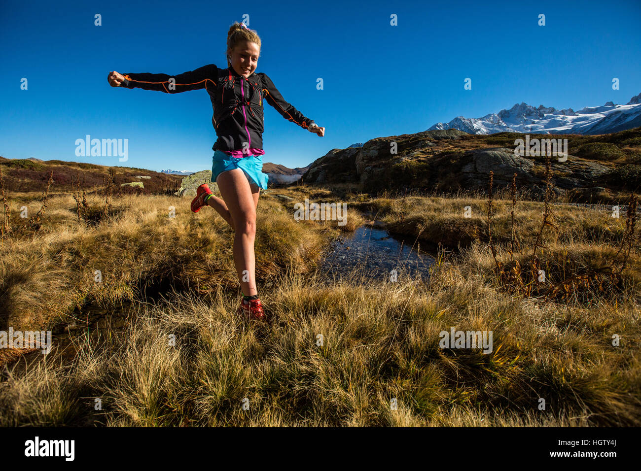 Trail Running, Chamonix, France Stock Photo - Alamy