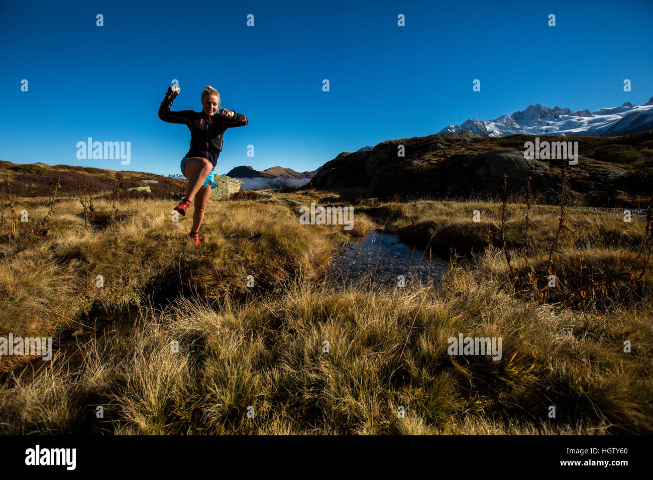 Trail Running, Chamonix, France Stock Photo - Alamy