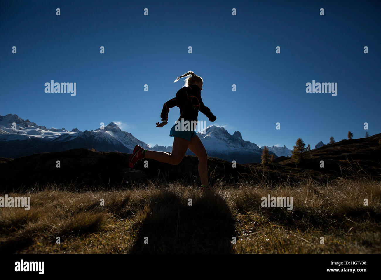 Trail Running, Chamonix, France Stock Photo - Alamy