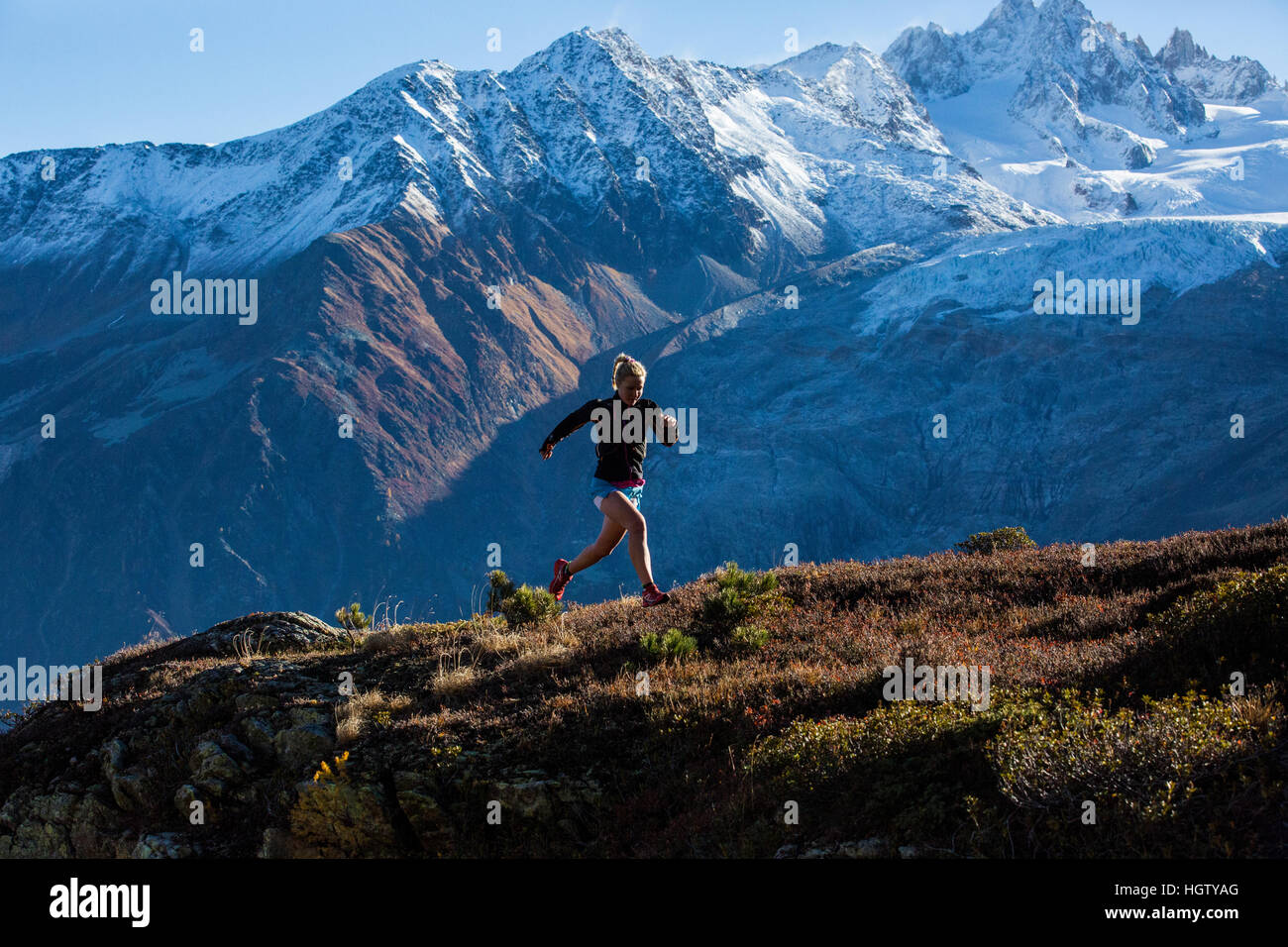 Trail Running, Chamonix, France Stock Photo - Alamy