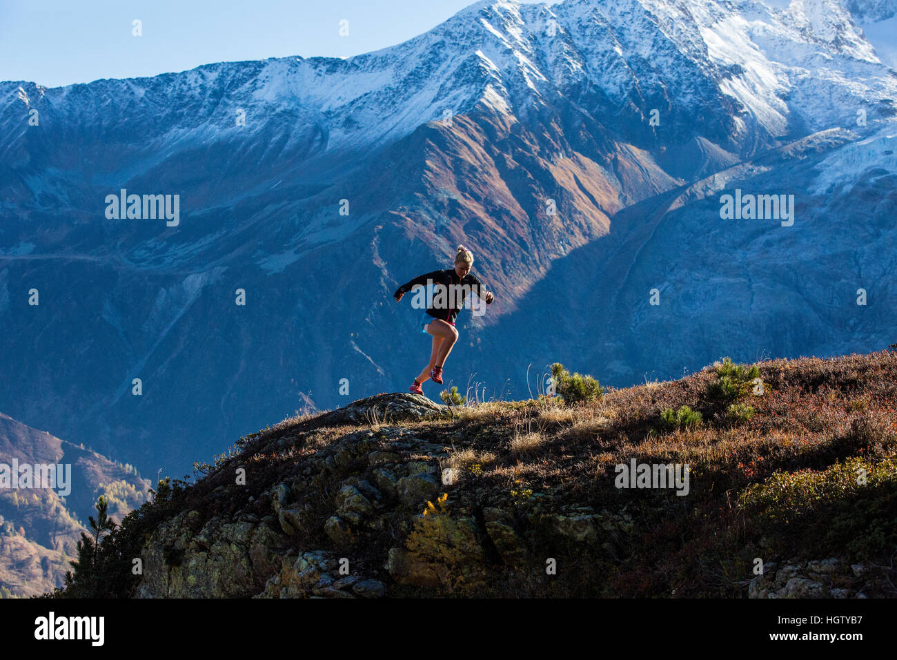 Trail Running, Chamonix, France Stock Photo - Alamy