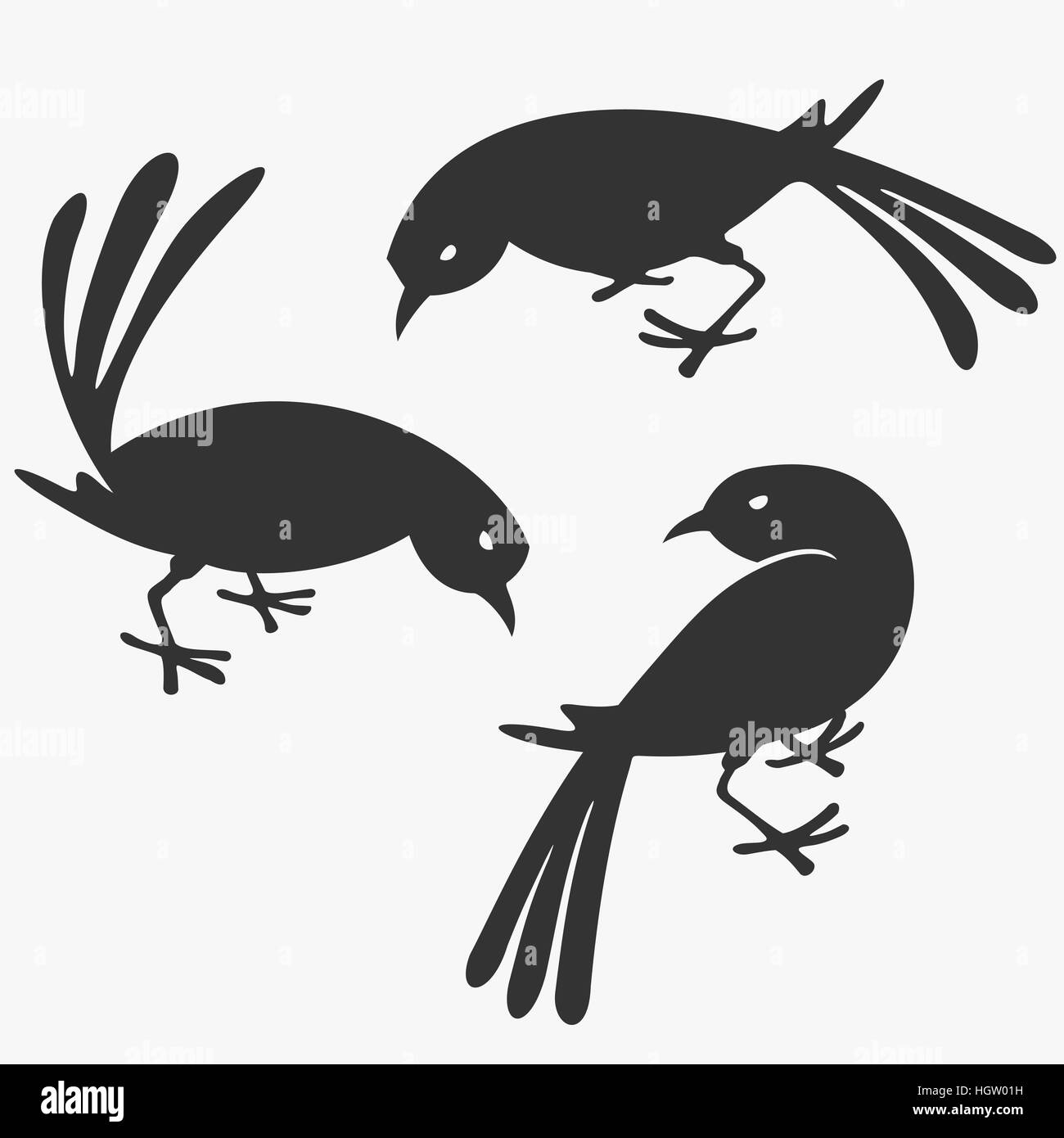 Group of Birds Vector Illustration Stock Vector Image & Art - Alamy