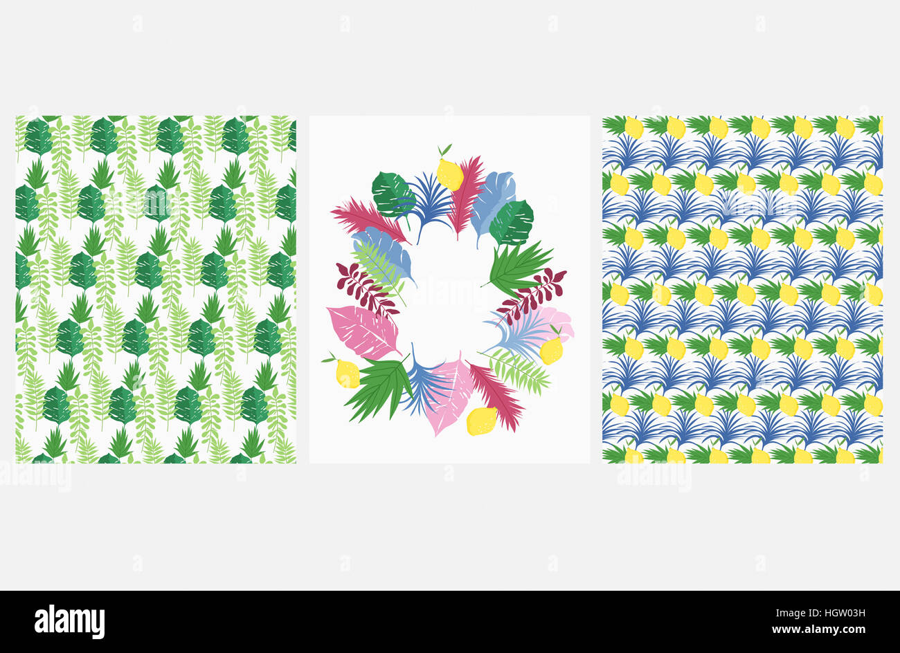 Patterns of tropical plants Stock Photo - Alamy