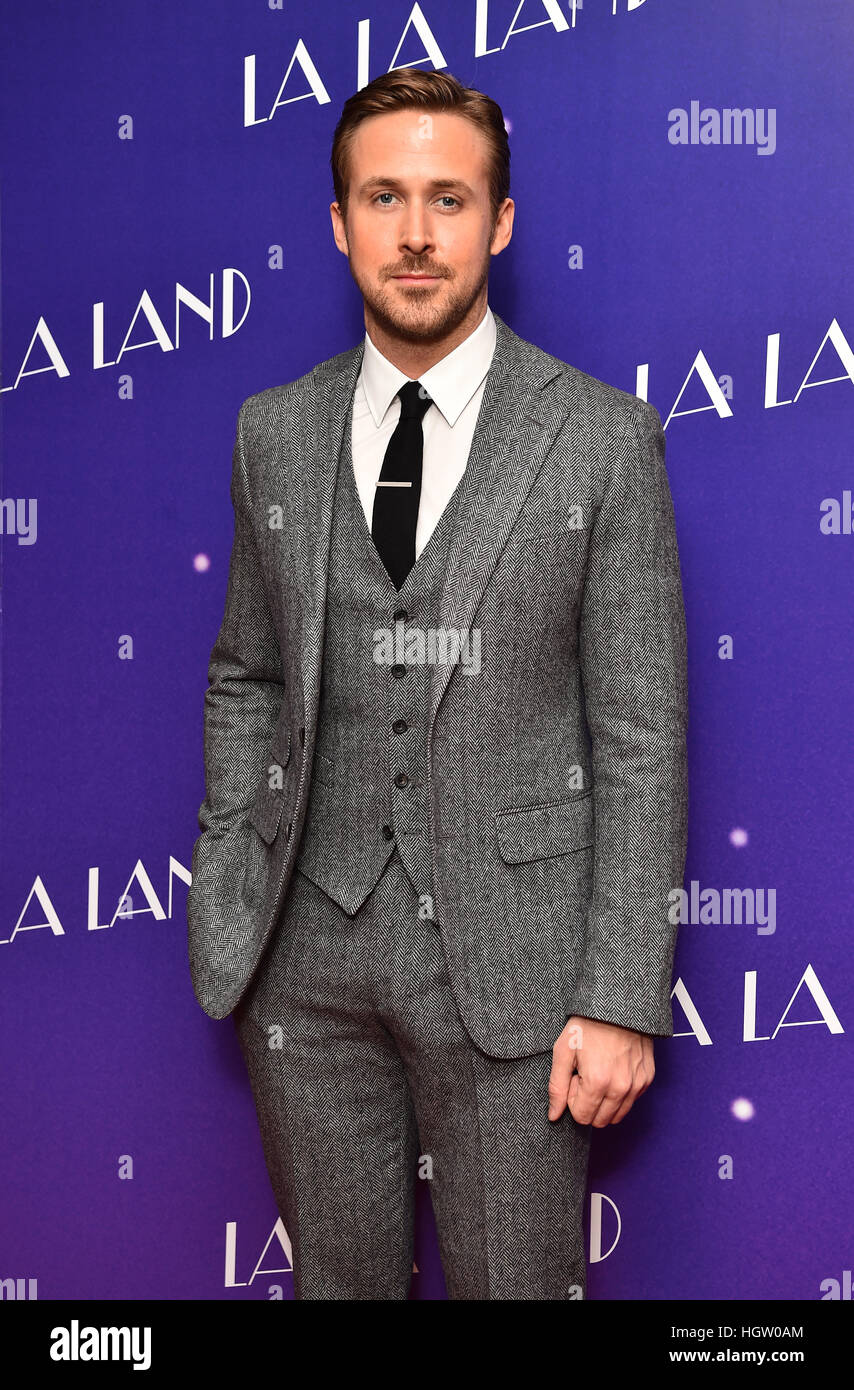 Ryan Gosling attending a gala screening for La La Land held at Ham Yard ...