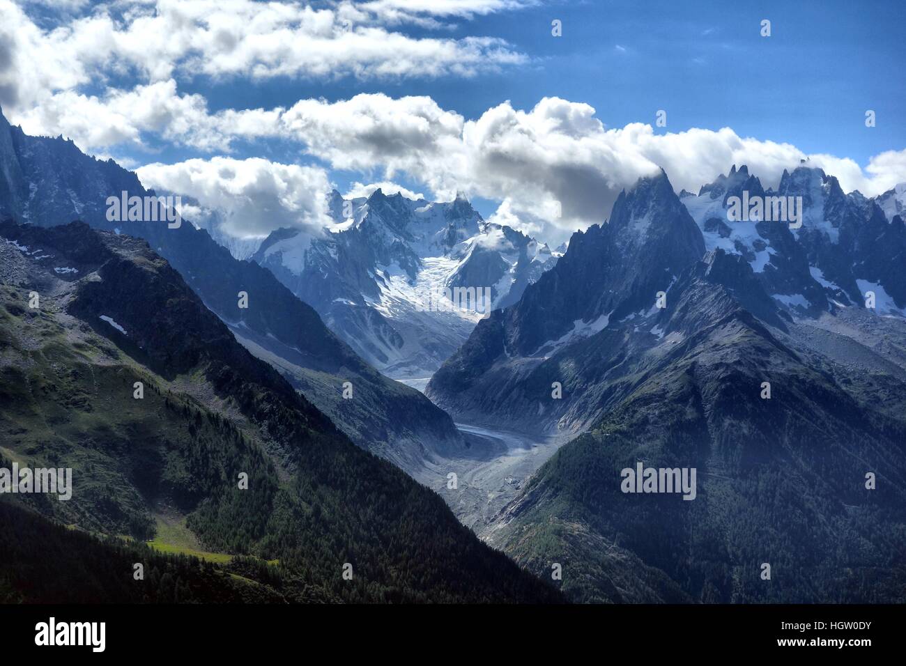 Mer de Glace - the largest glacier in France Stock Photo - Alamy