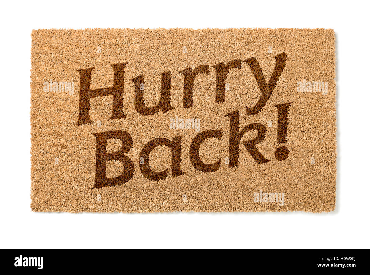 Welcome back to our home Cut Out Stock Images & Pictures - Alamy