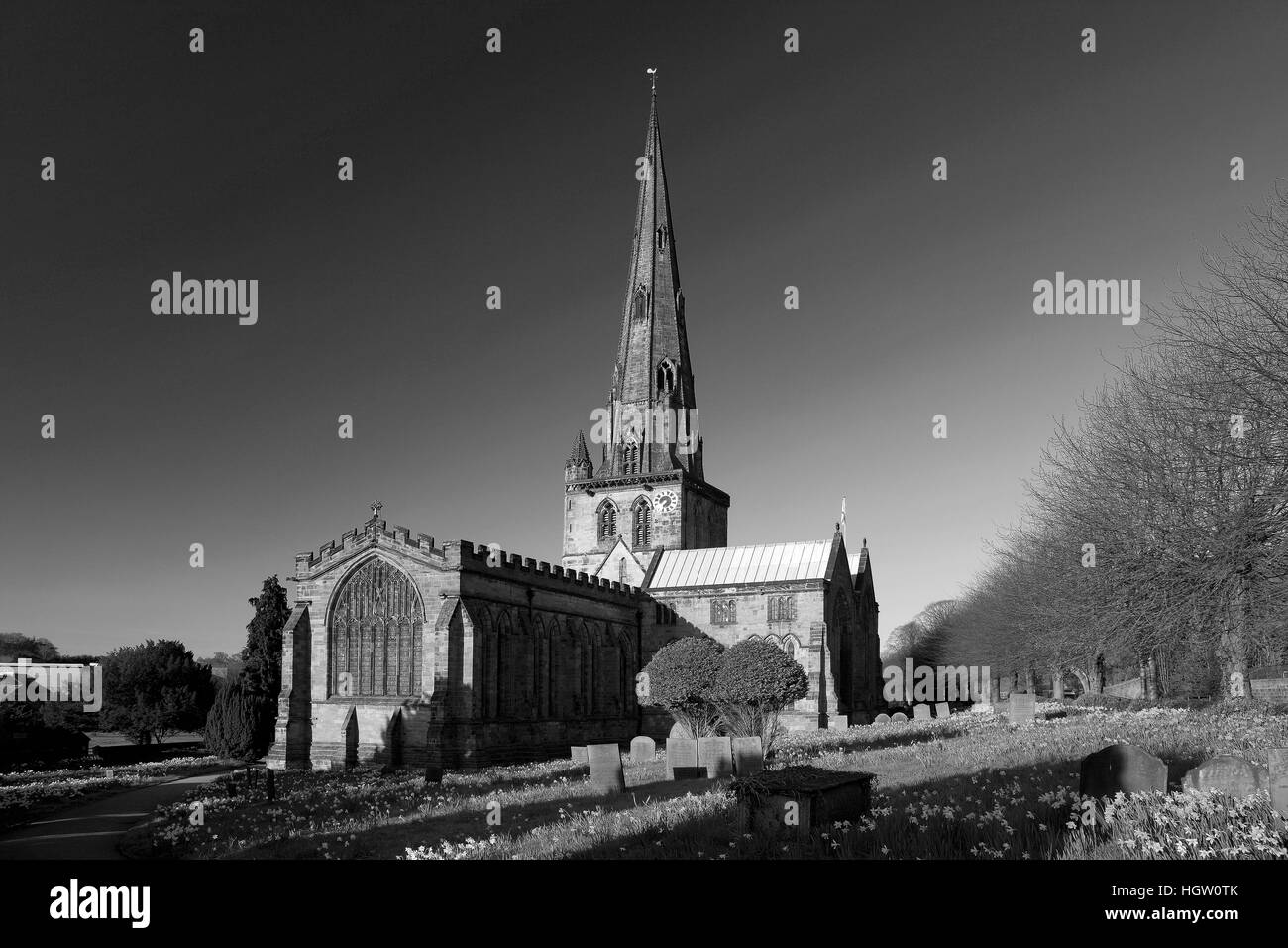 Peak district spring sunshine Black and White Stock Photos & Images - Alamy