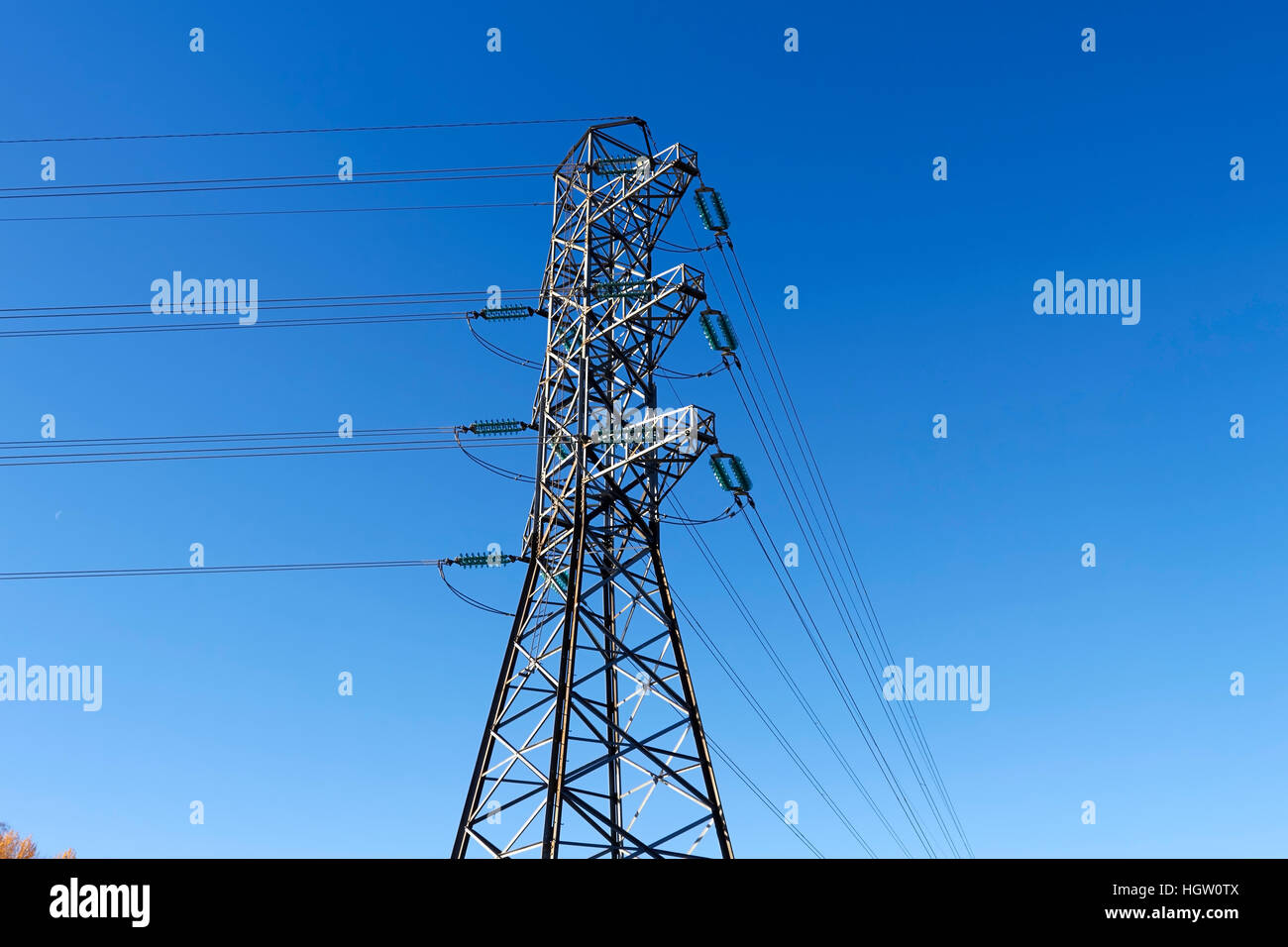 Power Lines, Finland Stock Photo - Alamy