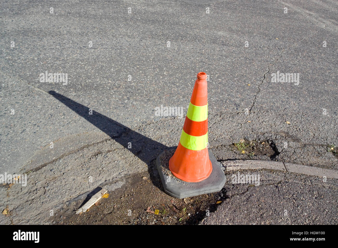 Cone constructing road hi-res stock photography and images - Alamy