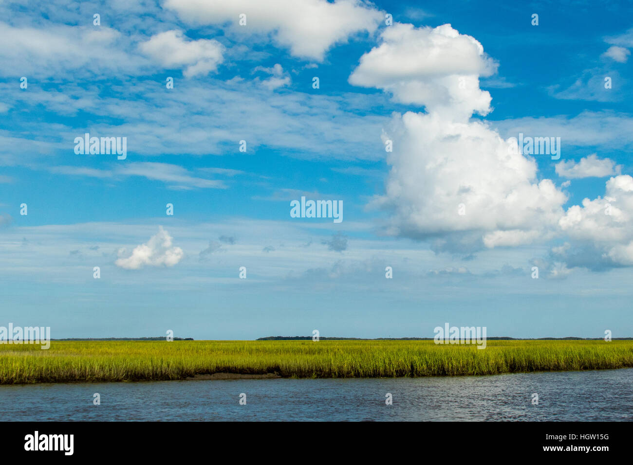Coastal marsh landscape sky hi-res stock photography and images - Alamy