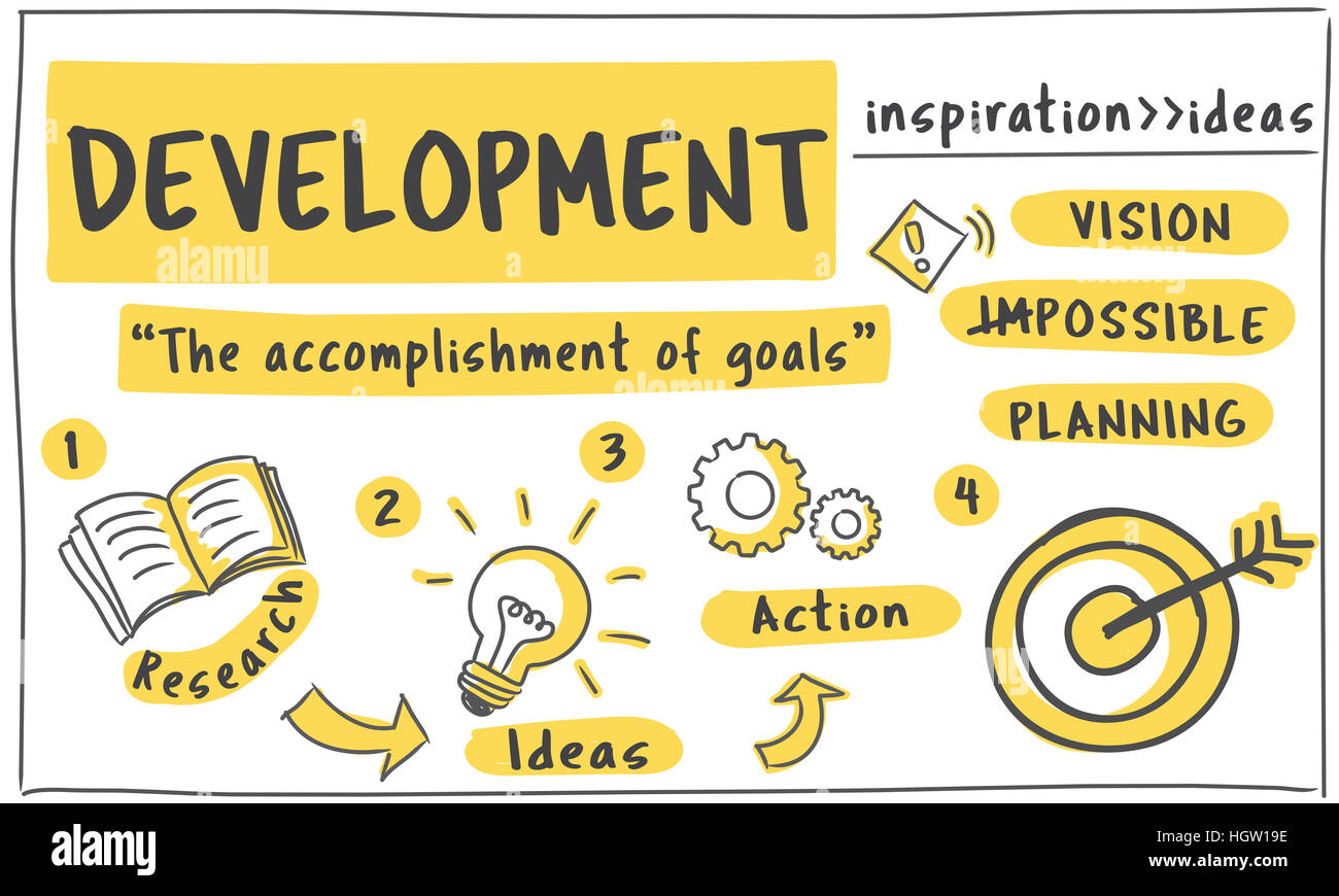 Development Achievement Improvement Success Concept Stock Photo - Alamy