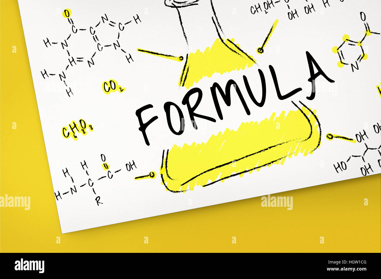 Science Experiment Laboratory Formula Chemical Concept Stock Photo - Alamy