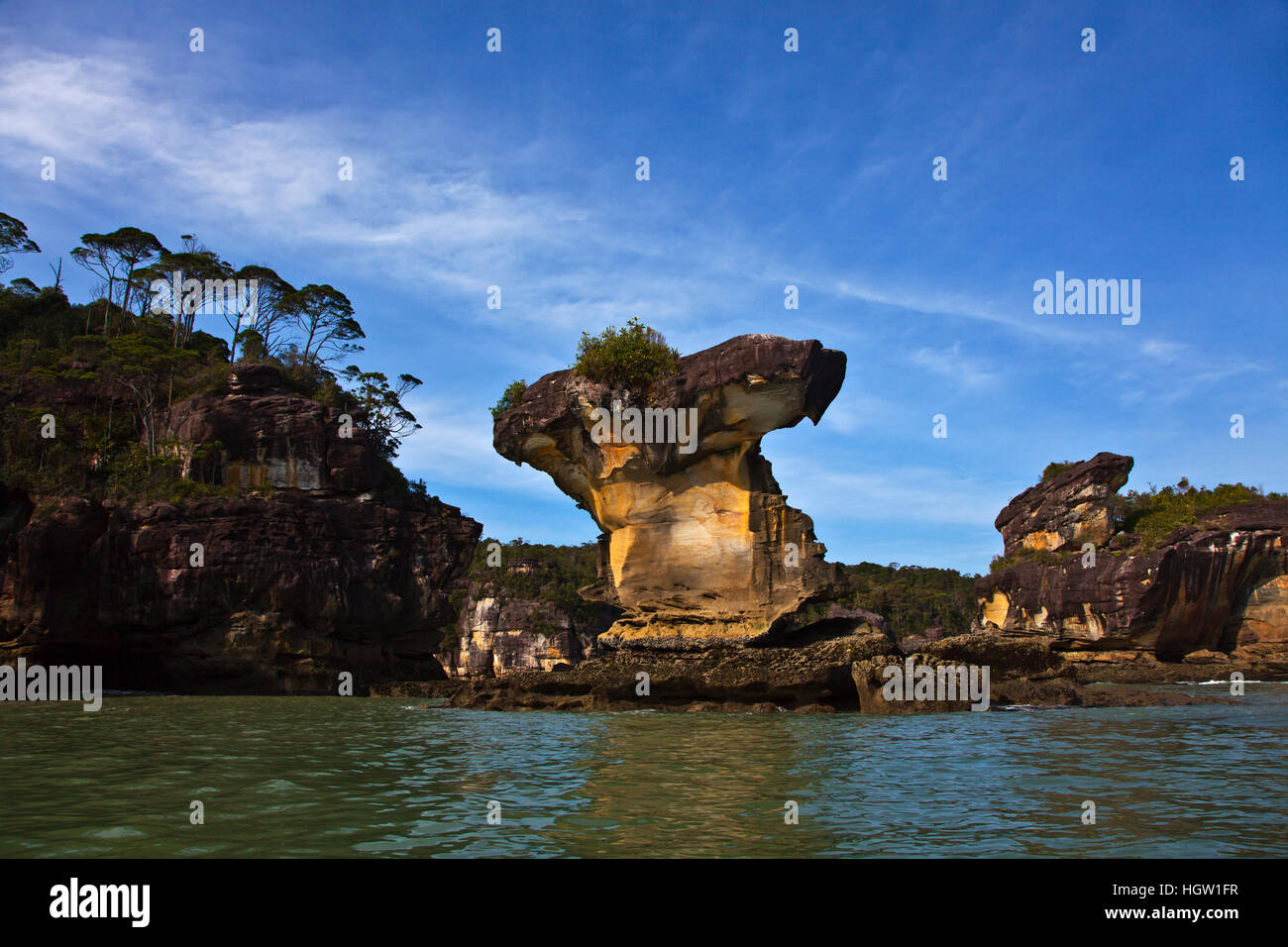 Sea stacks Along The Coastline In Bako National Park Which Is Located ...