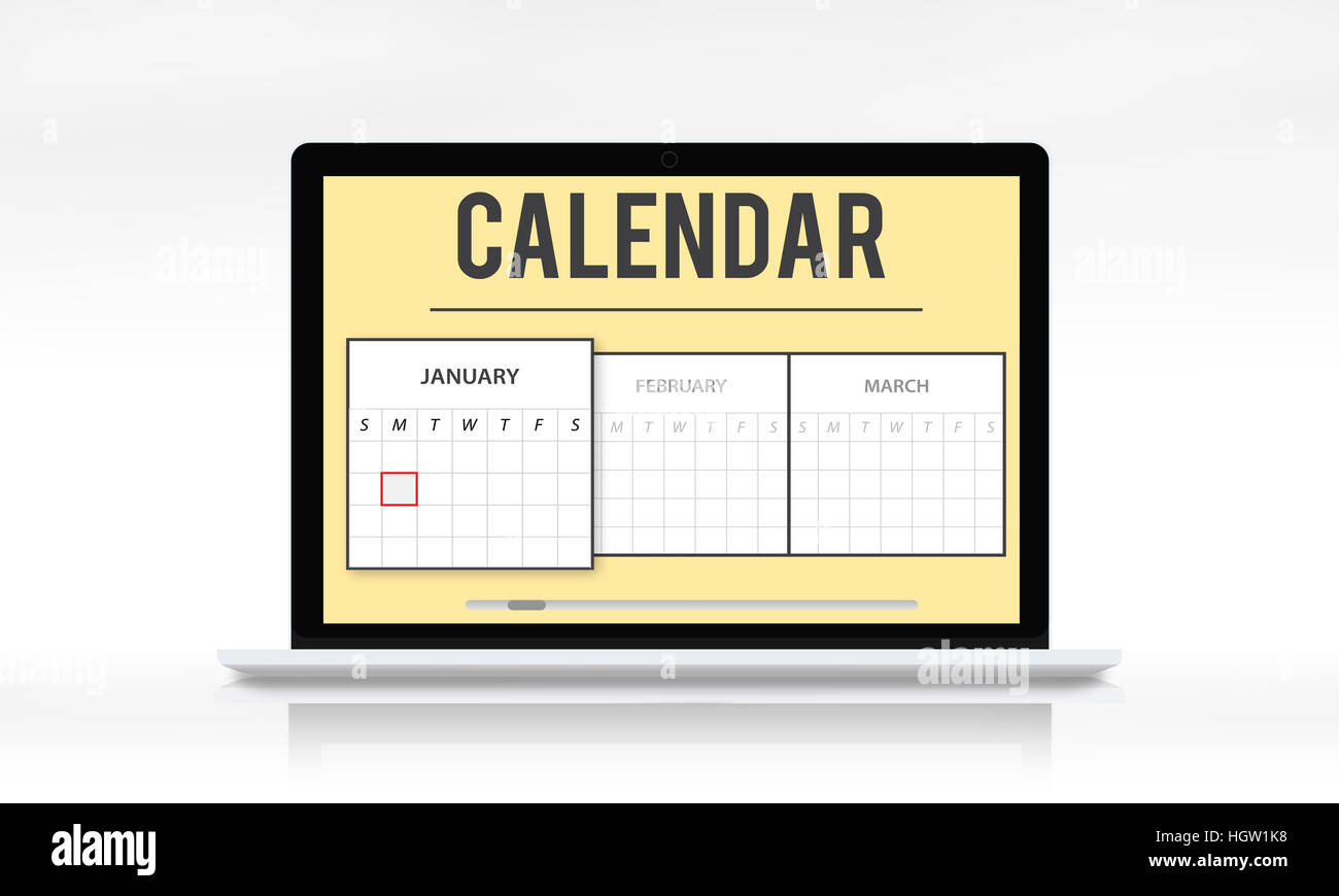 Calendar Appointment Agenda Schedule Planning Concept Stock Photo - Alamy