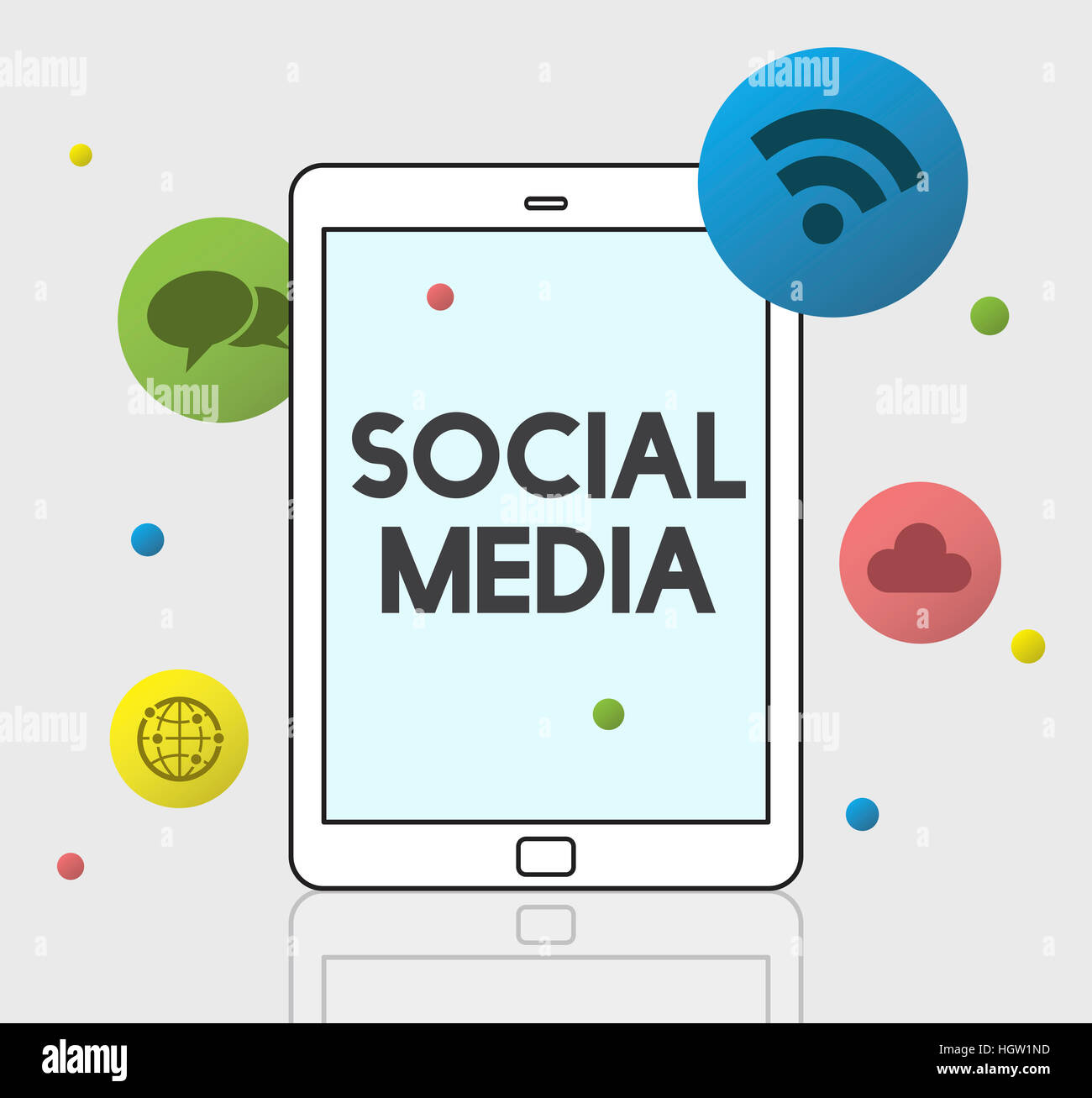 Social Media Communication Connection Concept Stock Photo - Alamy