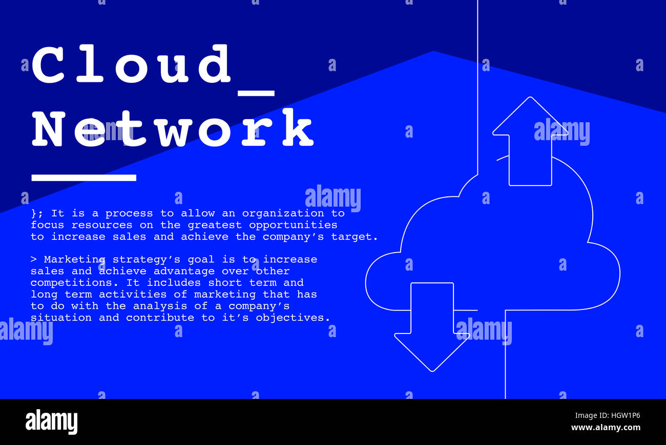 Cloud Computing Network Connection Concept Stock Photo - Alamy