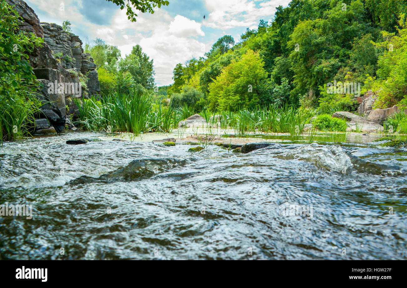 Mountain rivers always have rapid flow Stock Photo - Alamy