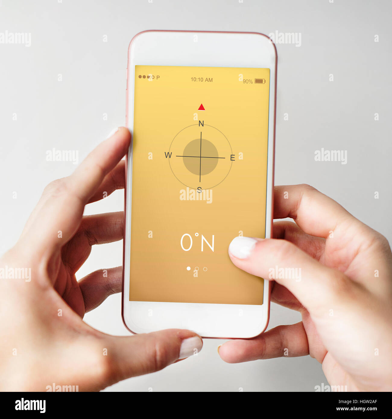 Map Direction Compas Navigation Concept Stock Photo - Alamy