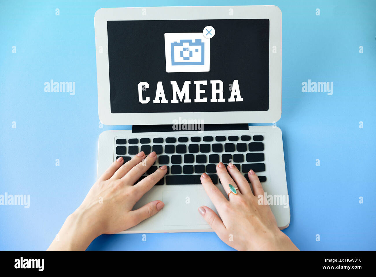 Capture Photographer Camera Icon Graphic Concept Stock Photo - Alamy