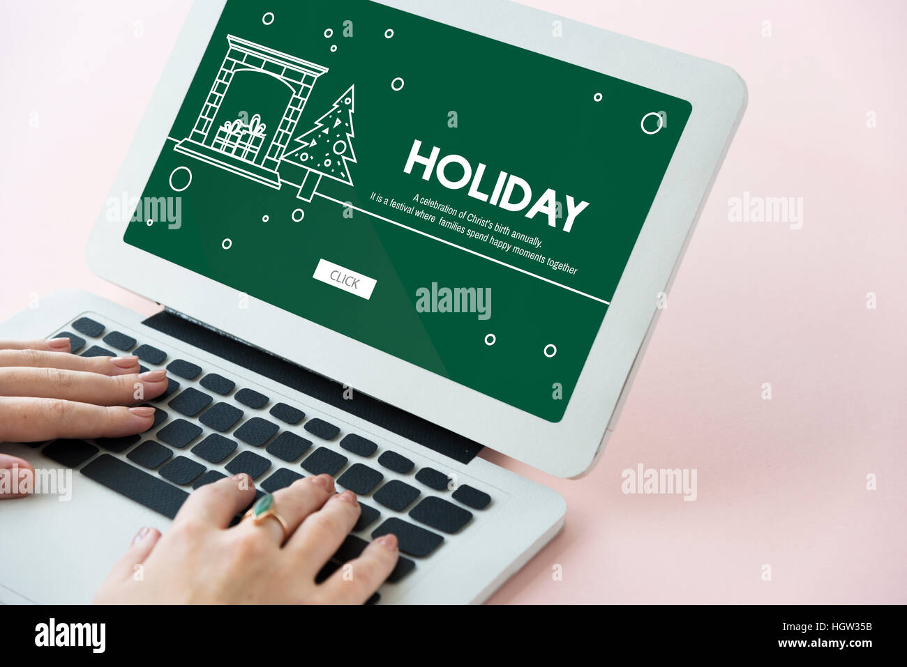 Happy Holiday Break Celebrate Party Enjoyment Concept Stock Photo - Alamy