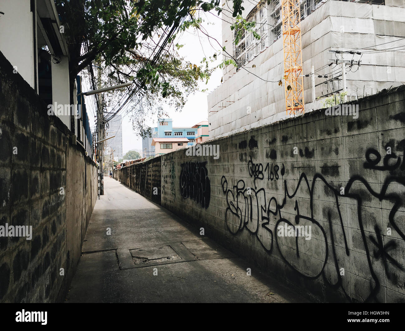Pavement Abstract Brick Graffiti Mural Street Style Concept Stock Photo ...