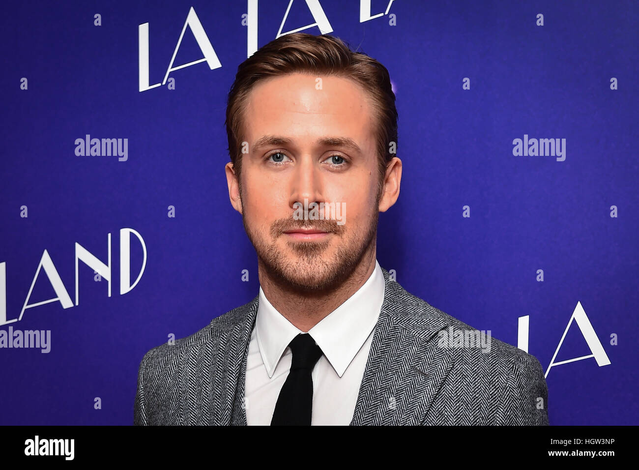 Ryan Gosling attending a gala screening for La La Land held at Ham Yard ...