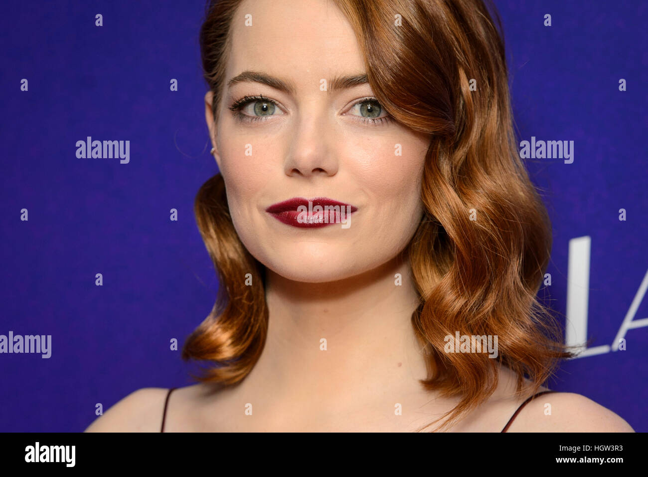 Emma Stone attending a gala screening for La La Land held at Ham Yard ...