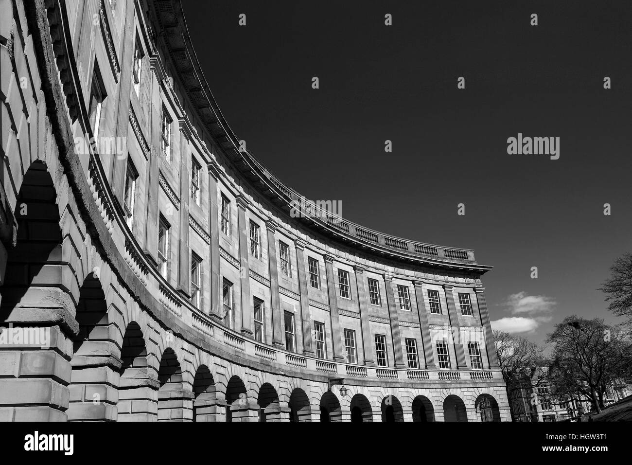 The Crescent buildings and the Slopes Gardens, in the market town of ...