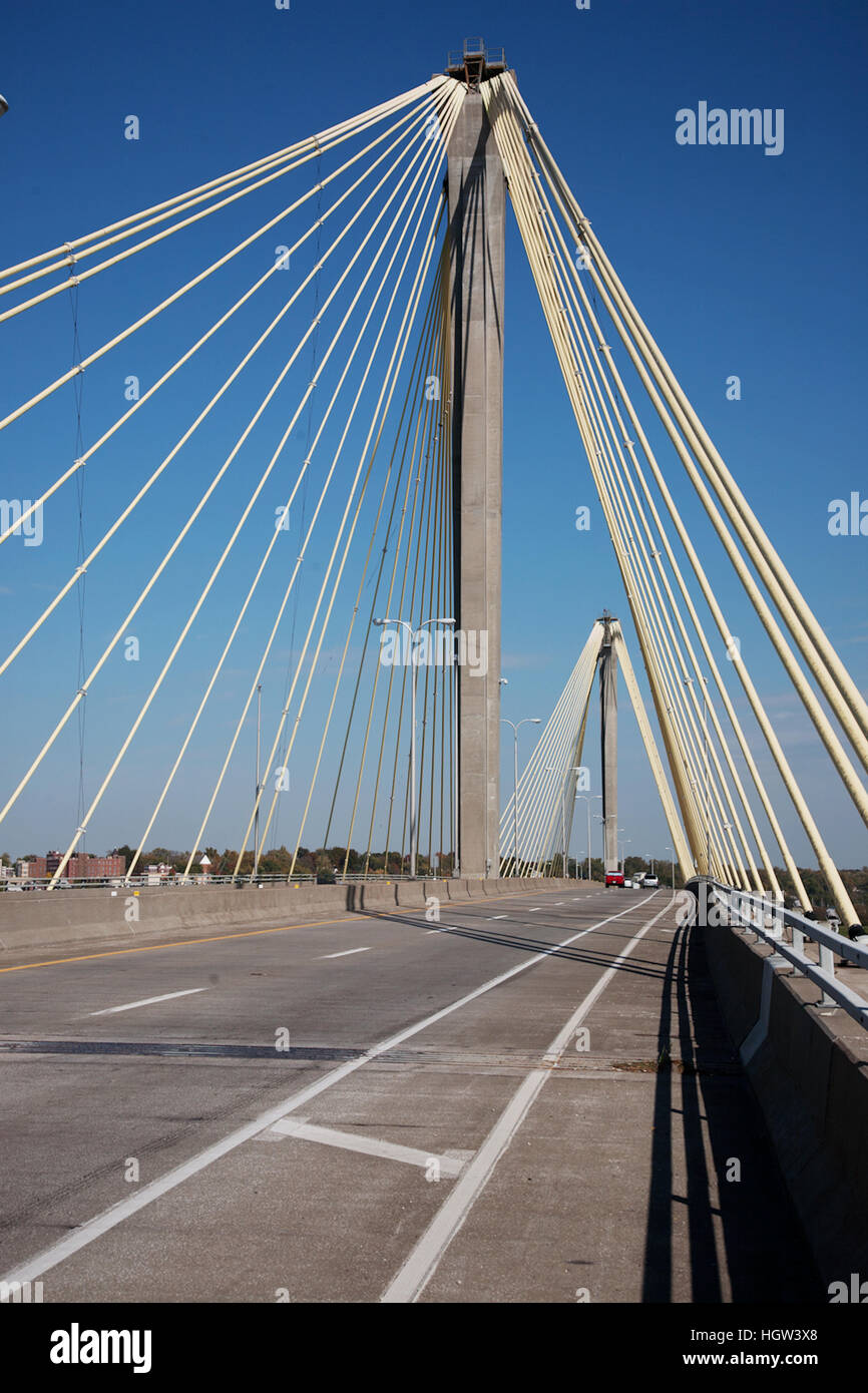 The Clark Bridge, Also Known As Cook Bridge, At Alton, Illinois, A ...