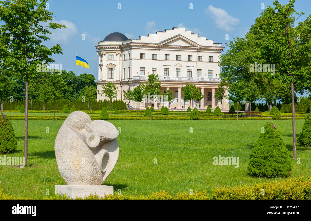 the palace of Kirill Razumovsky located in historic town of Baturyn is ...