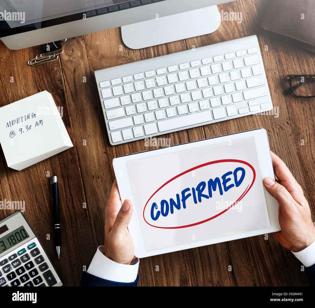 Confirmed Absolutely Answer Certainly Sure Yes Concept Stock Photo - Alamy