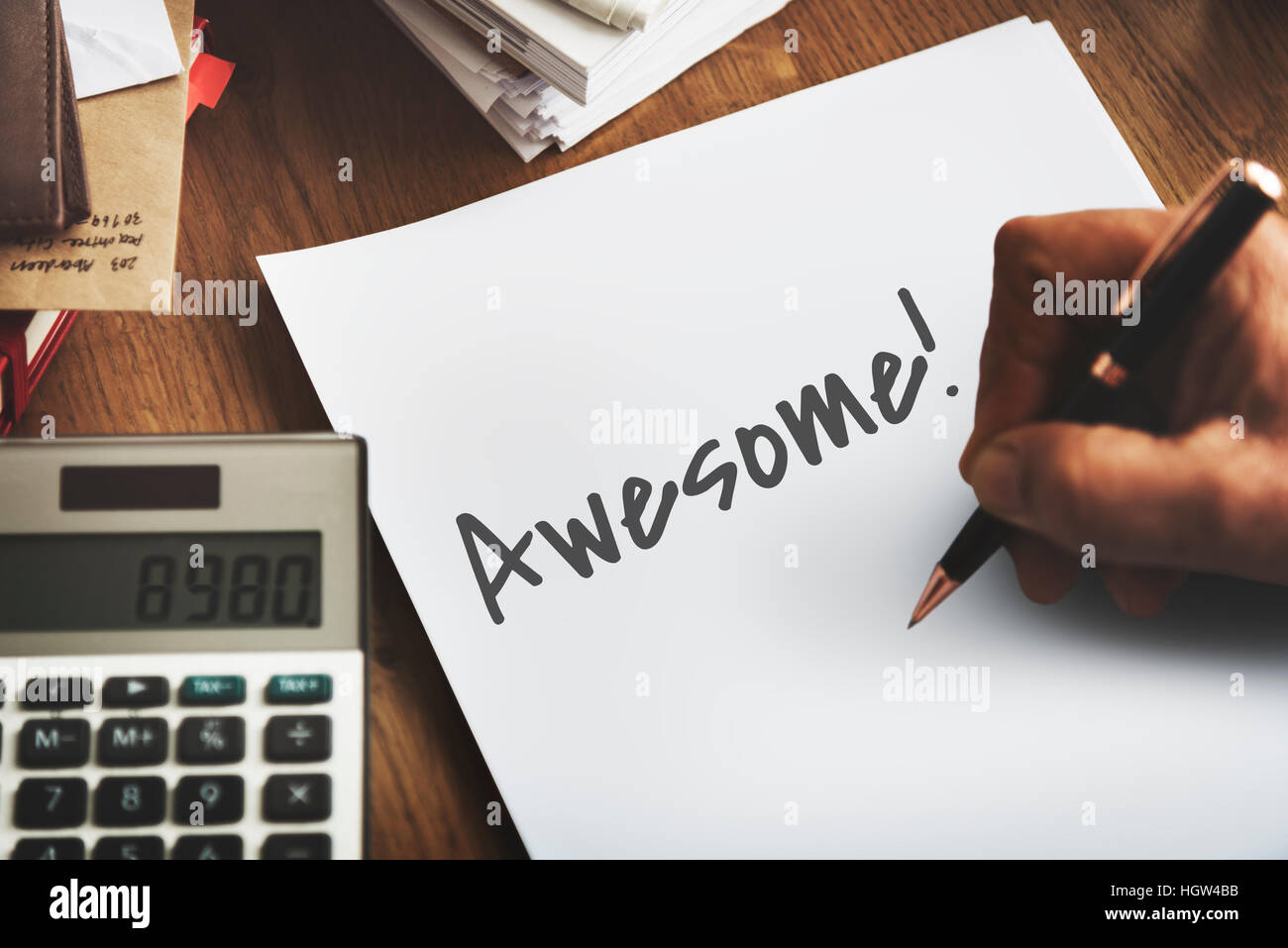 Awesome Cool Great Excellence Perfect Concept Stock Photo - Alamy