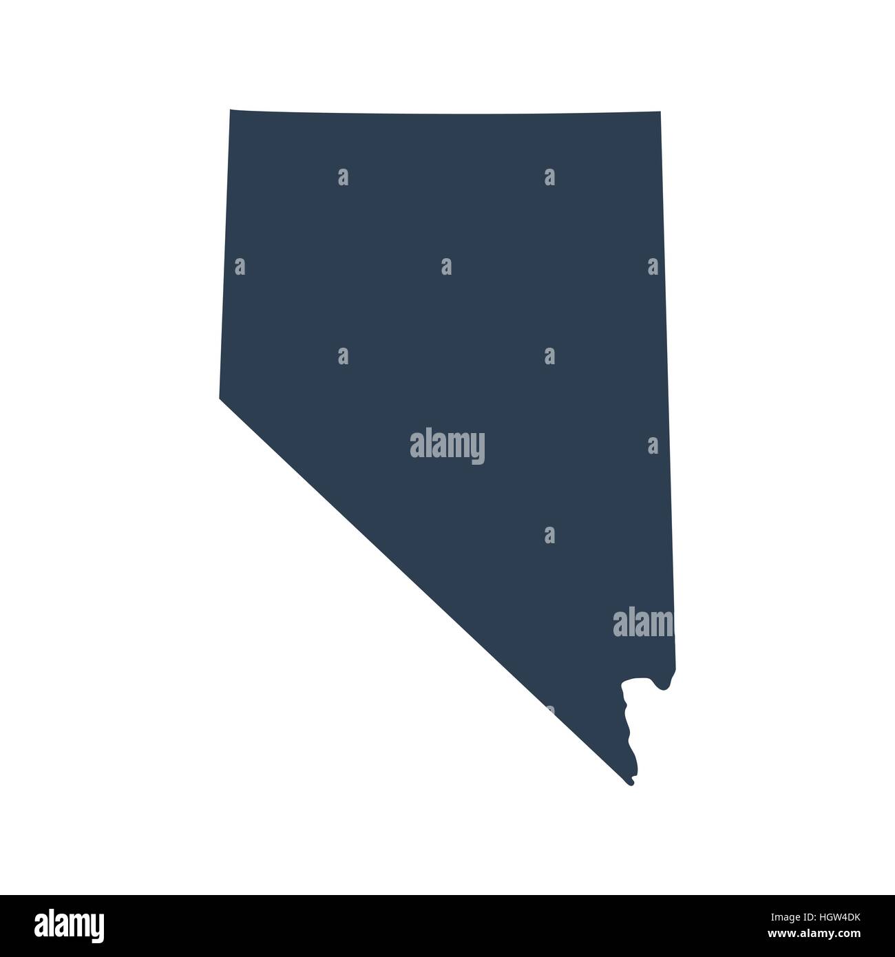 map of the U.S. state Nevada Stock Vector Image & Art - Alamy