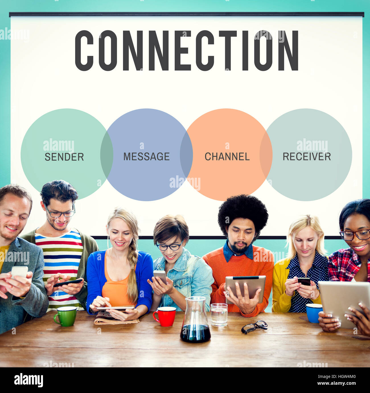 Connection Networking Togetherness Bond Concept Stock Photo - Alamy