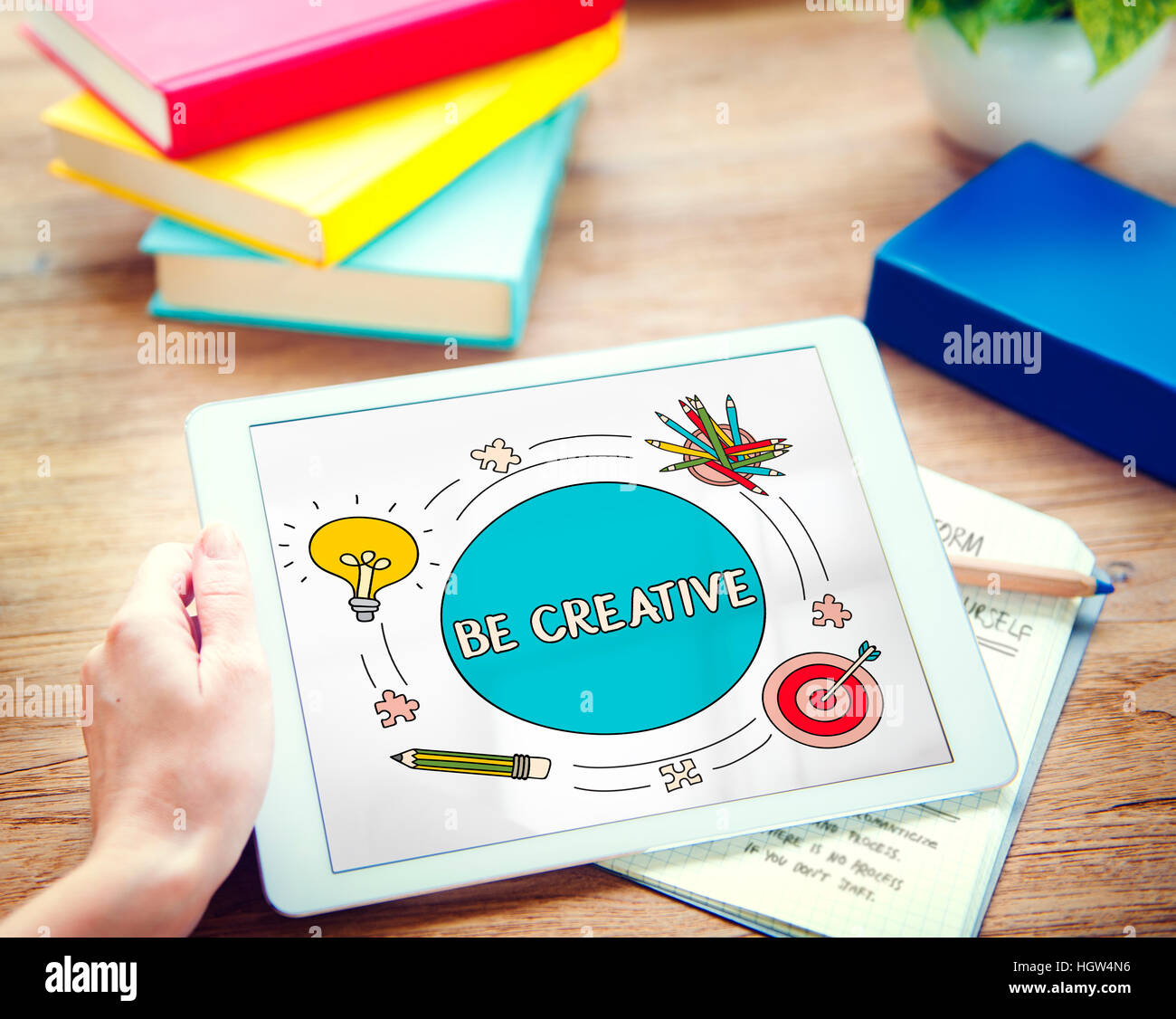 Freash Ideas Inspire Design Creative Concept Stock Photo - Alamy