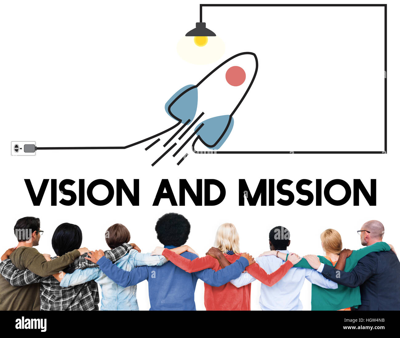 Vision Mission Planning Business Strategy Plan Concept Stock Photo - Alamy