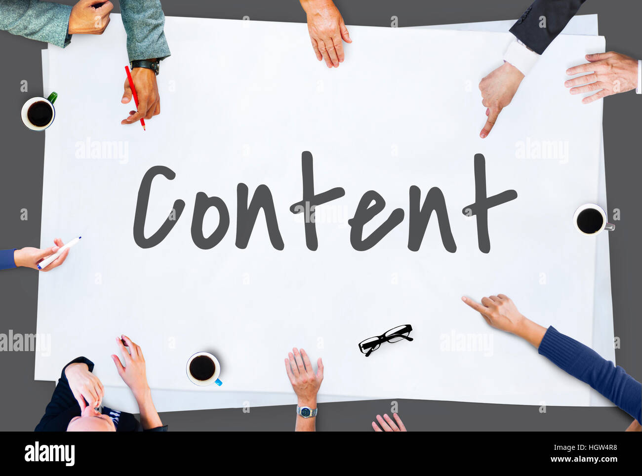 Blog Content Connection Global Communications Social Networking Concept ...