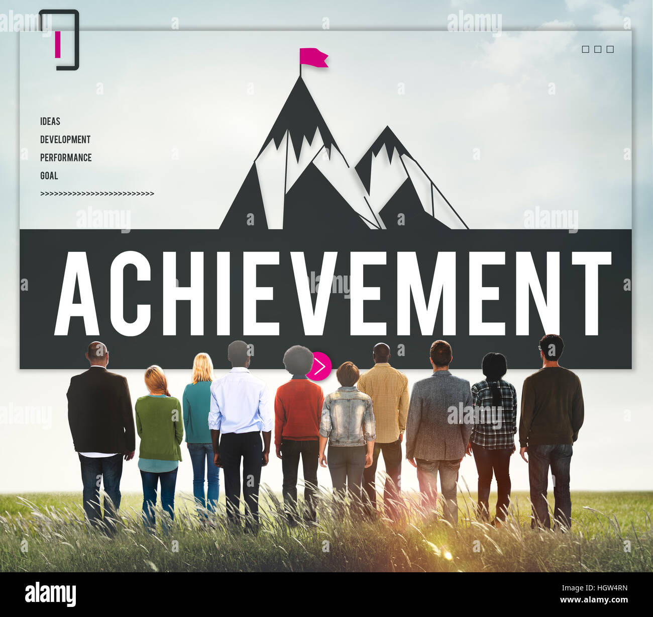 Achievement Performance Goal Success Concept Stock Photo - Alamy