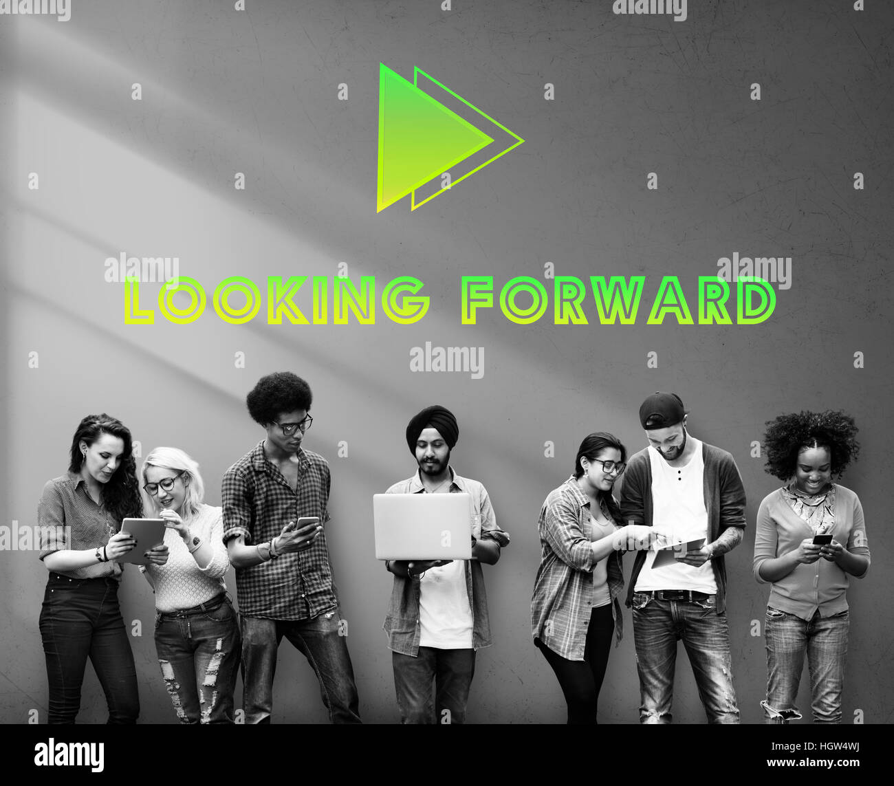 Looking Forward Inspiration Motivation Concept Stock Photo - Alamy