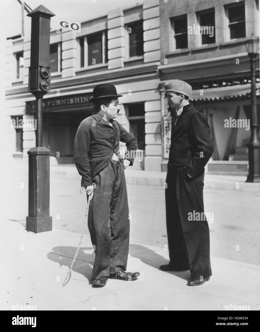 CHARLES CHAPLIN (1889-1977) English film actor with Jackie Coogan on ...