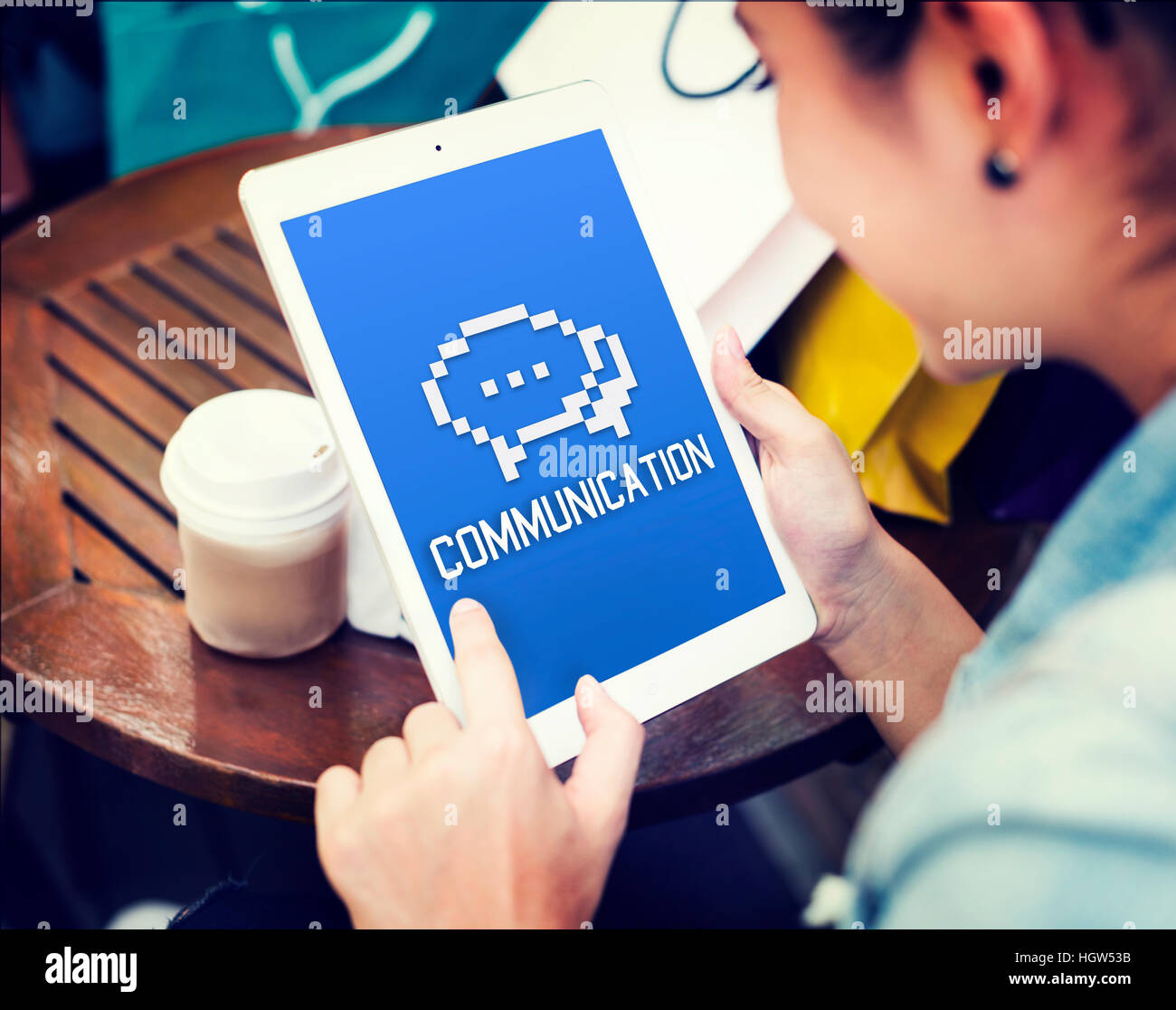 Communication Speech Bubble Concept Stock Photo - Alamy