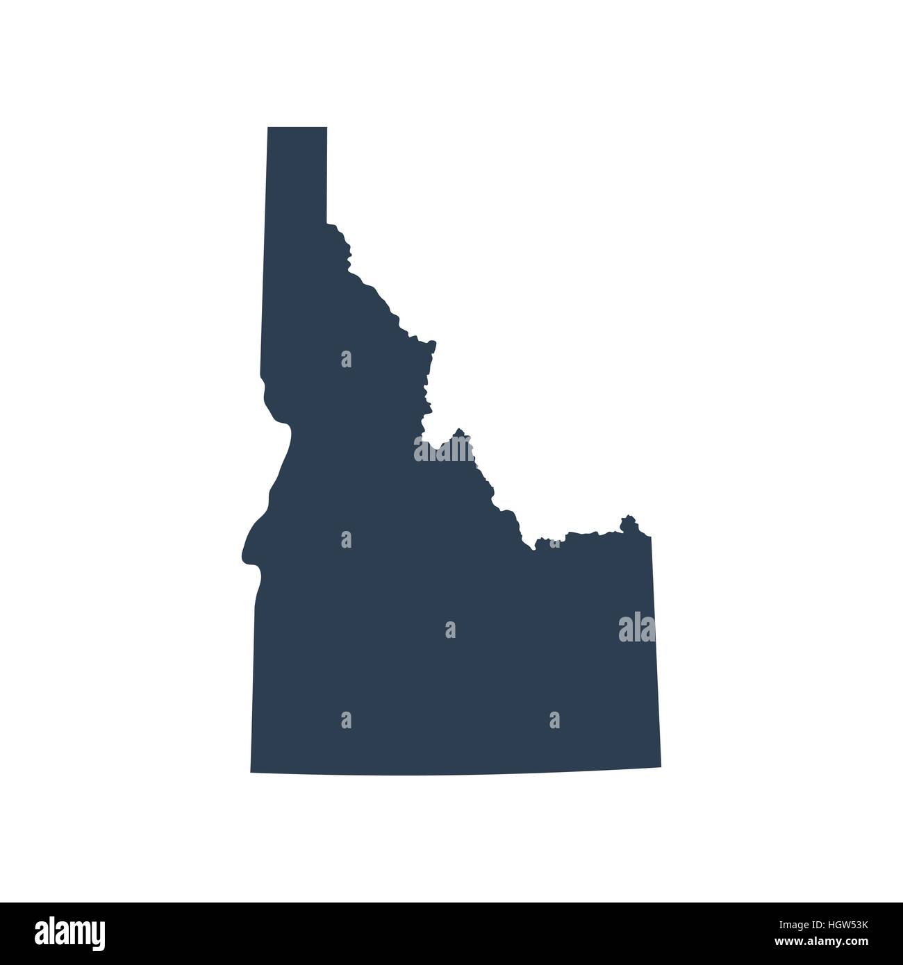 map of the U.S. state Idaho Stock Vector Image & Art - Alamy